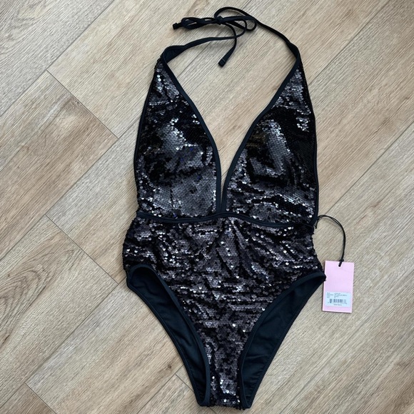 Juicy Couture | Swim | Nwt Juicy Couture One Piece Sequin Deep V ...